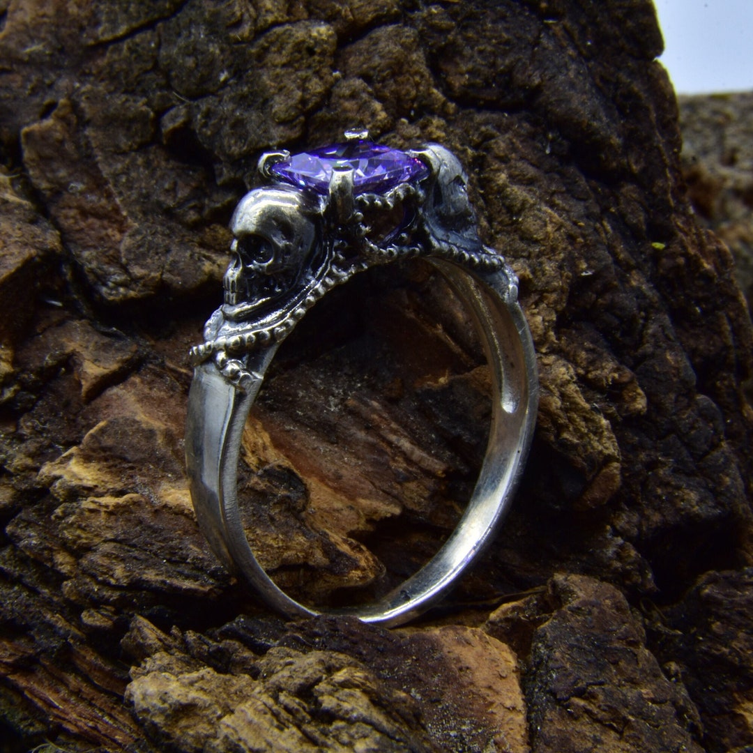 Fantasy Medieval Engagement Ring, Vintage Gothic Victorian Wedding Ring ...
