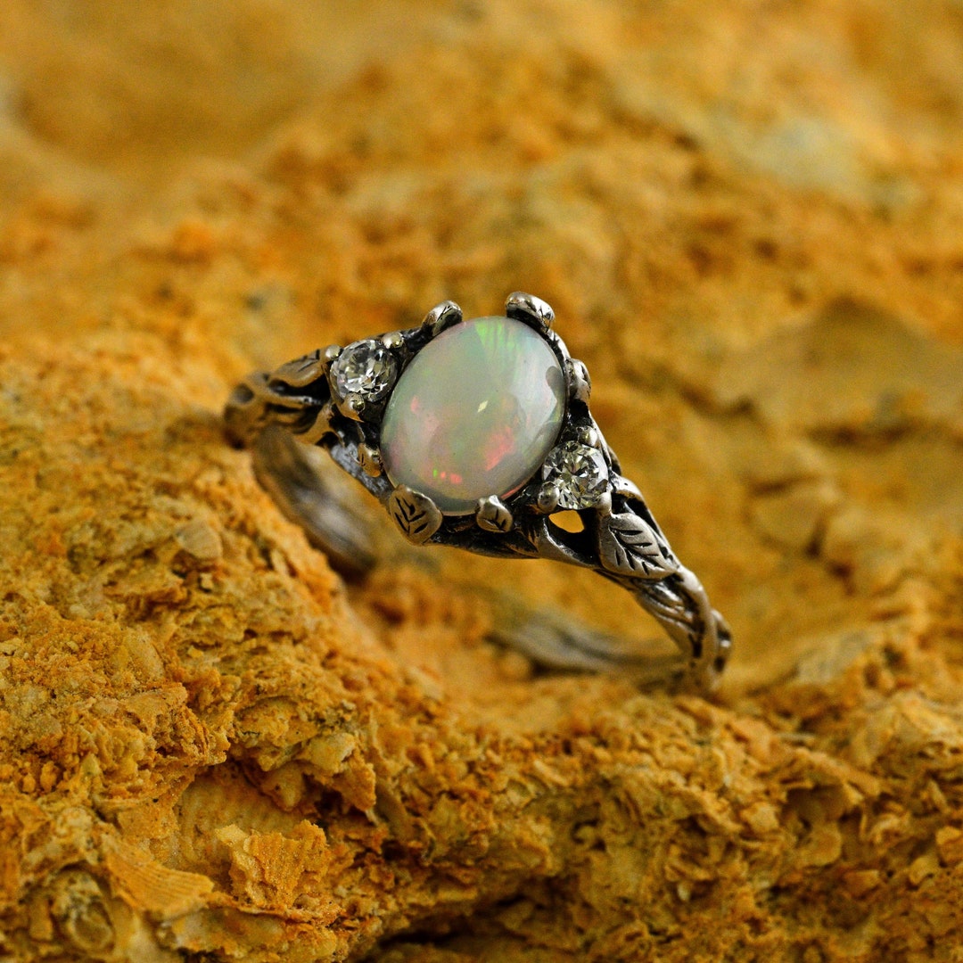 Ethereal Mystical Fairy Engagement Ring With Unique Design for Women ...