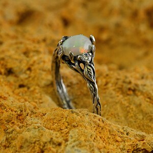 Ethereal Mystical Fairy Engagement Ring With Unique Design for Women ...
