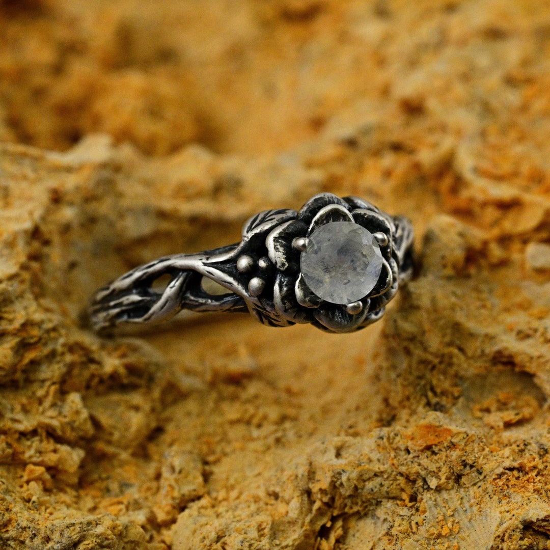 Ethereal Mystical Fairy Engagement Ring With Dainty Tree Branch and ...