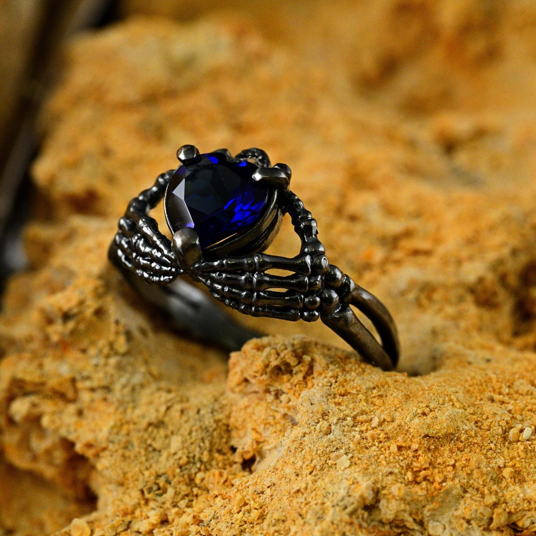 Whimsical Forest Wedding Ring With Tree, Woodland Ethereal Engagement ...