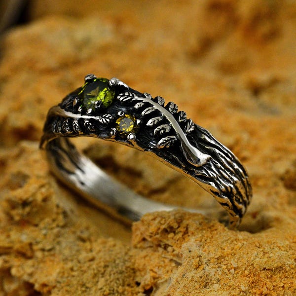 Nature Ring Men - Etsy