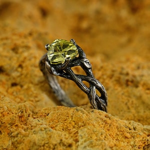 Ethereal Mystical Fairy Engagement Ring With Unique Design for Women ...