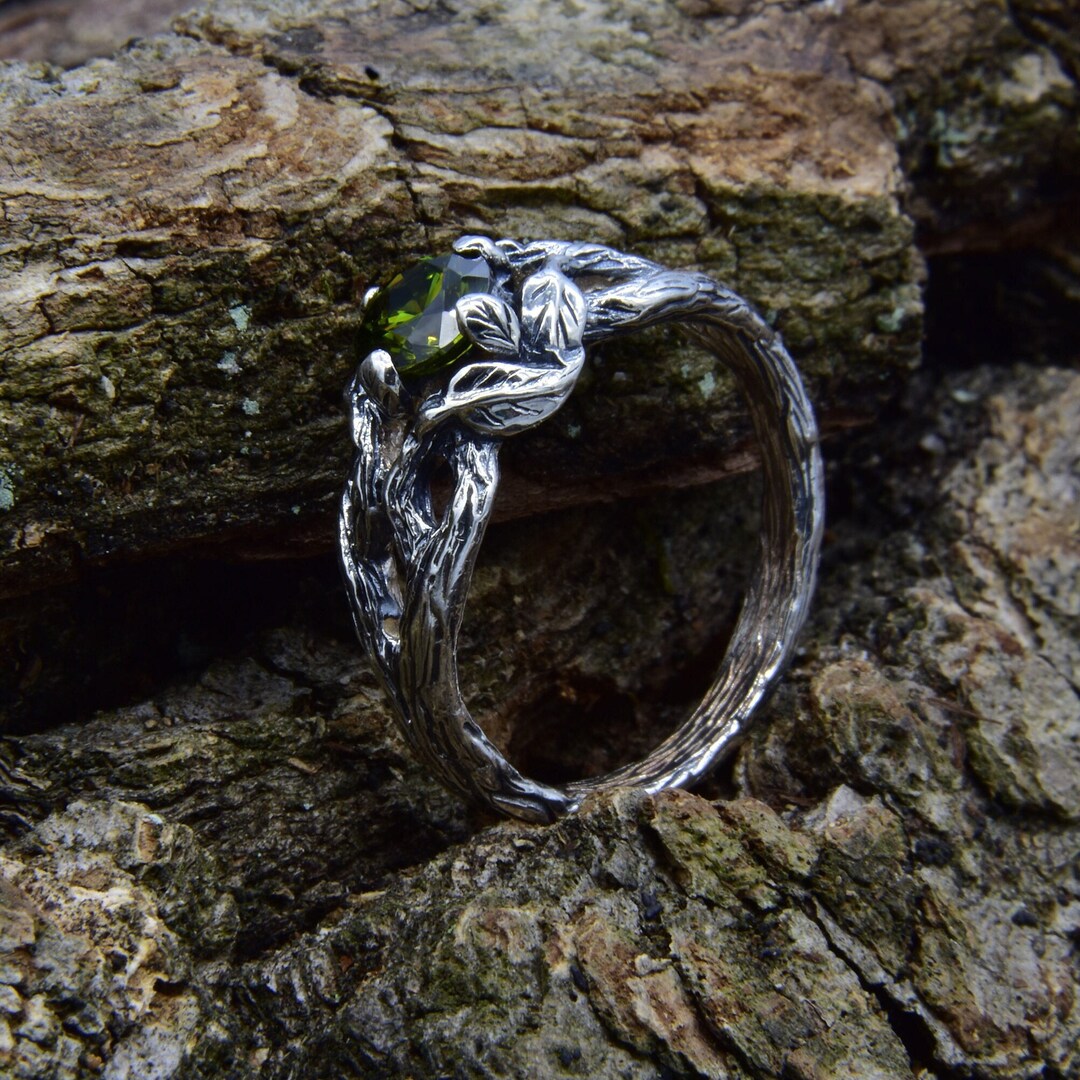 Elegant Braid Tree Branch Ring Inspired Nature for Man Silver - Etsy
