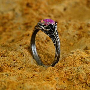 Ethereal Mystical Fairy Engagement Ring With Unique Design for Women ...