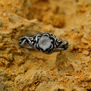Ethereal Mystical Fairy Engagement Ring With Dainty Tree Branch and ...