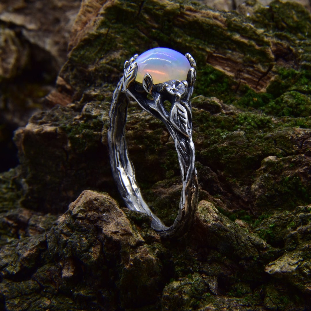 Ethereal Mystical Fairy Engagement Ring With Unique Design for Women ...