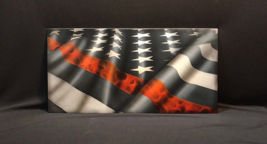 Fire Line “fire Department Flag” - Etsy