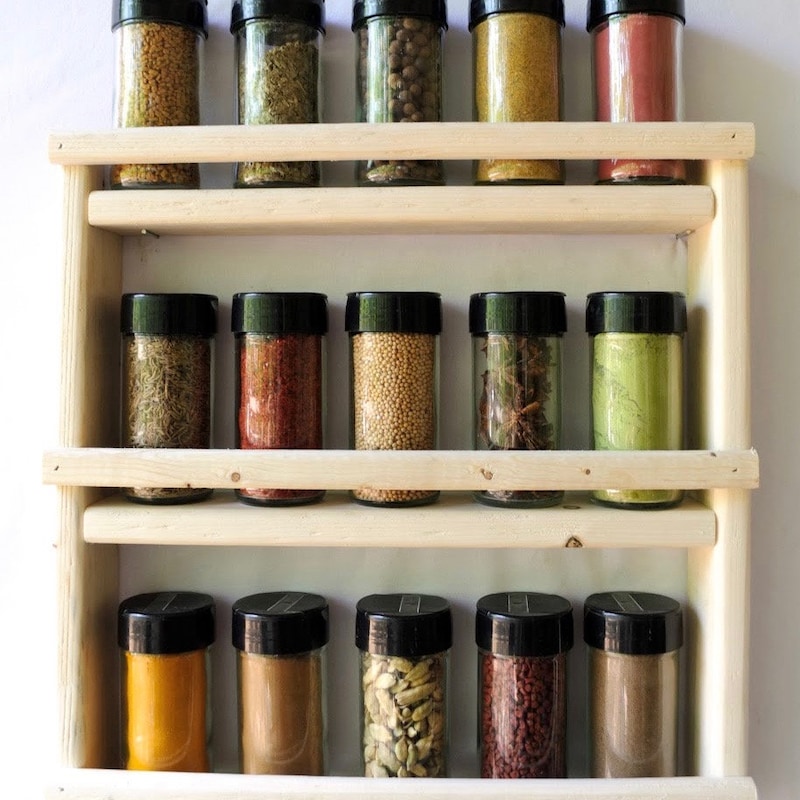 Wall Spice Rack - Etsy