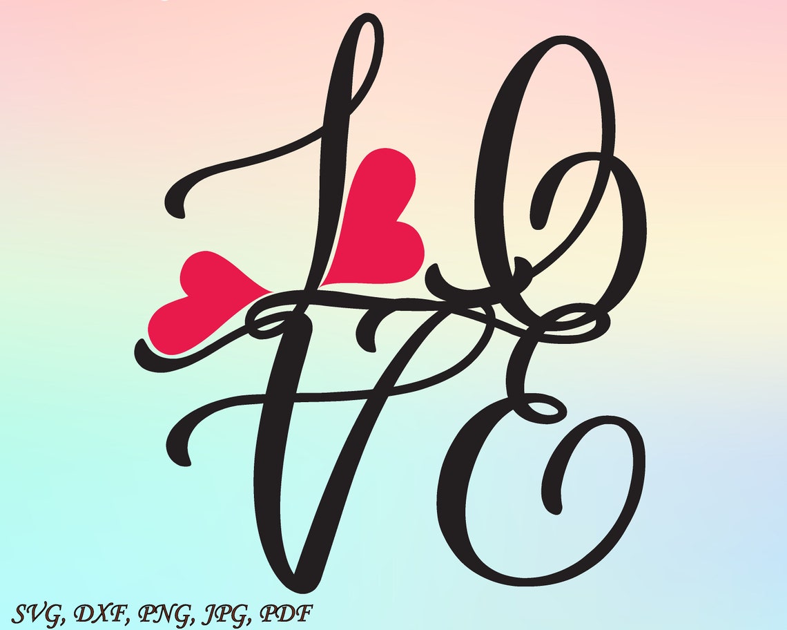 Love Hearts SVG Cut File Cut Files Hearts Cut Files for - Etsy
