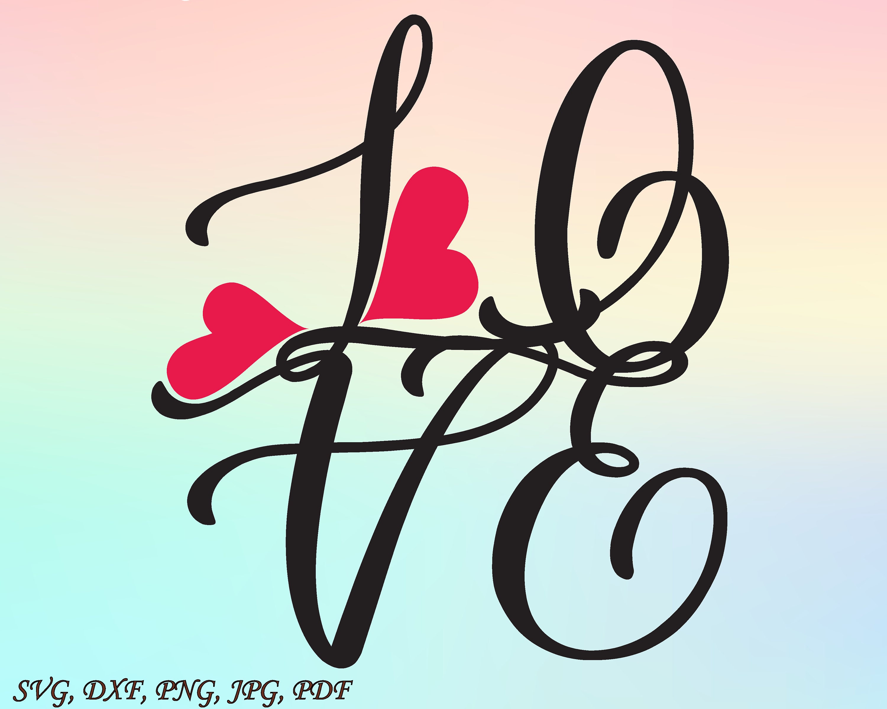 Love Hearts SVG Cut File Cut Files Hearts Cut Files for - Etsy