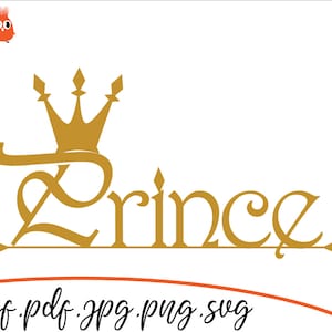 Prince, SVG Cut File, Cut Files Prince, Cut Files for Kids - Etsy