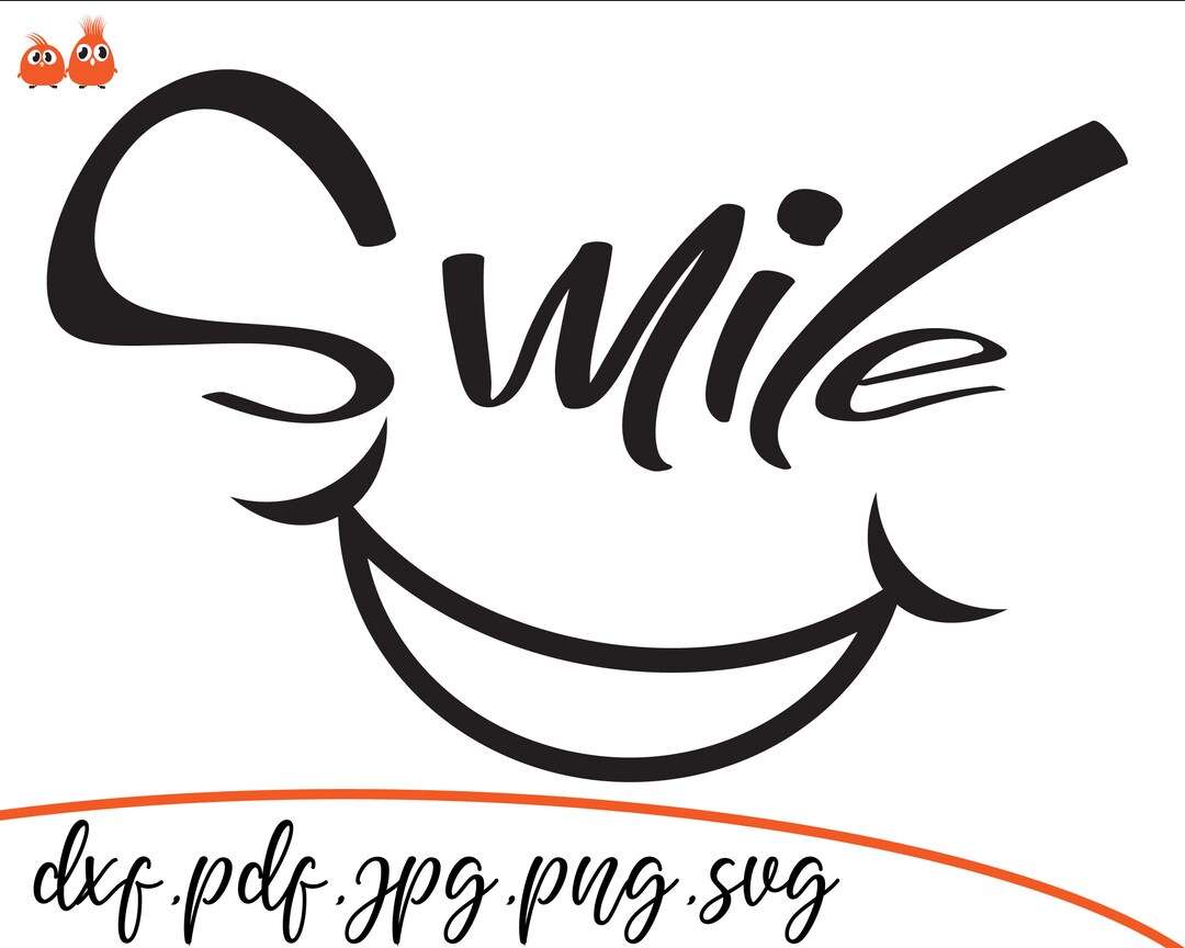 Smile Svg, T-shitr Svg, Cricut Design Svg, Png.jpg.pdf.dxf - Etsy