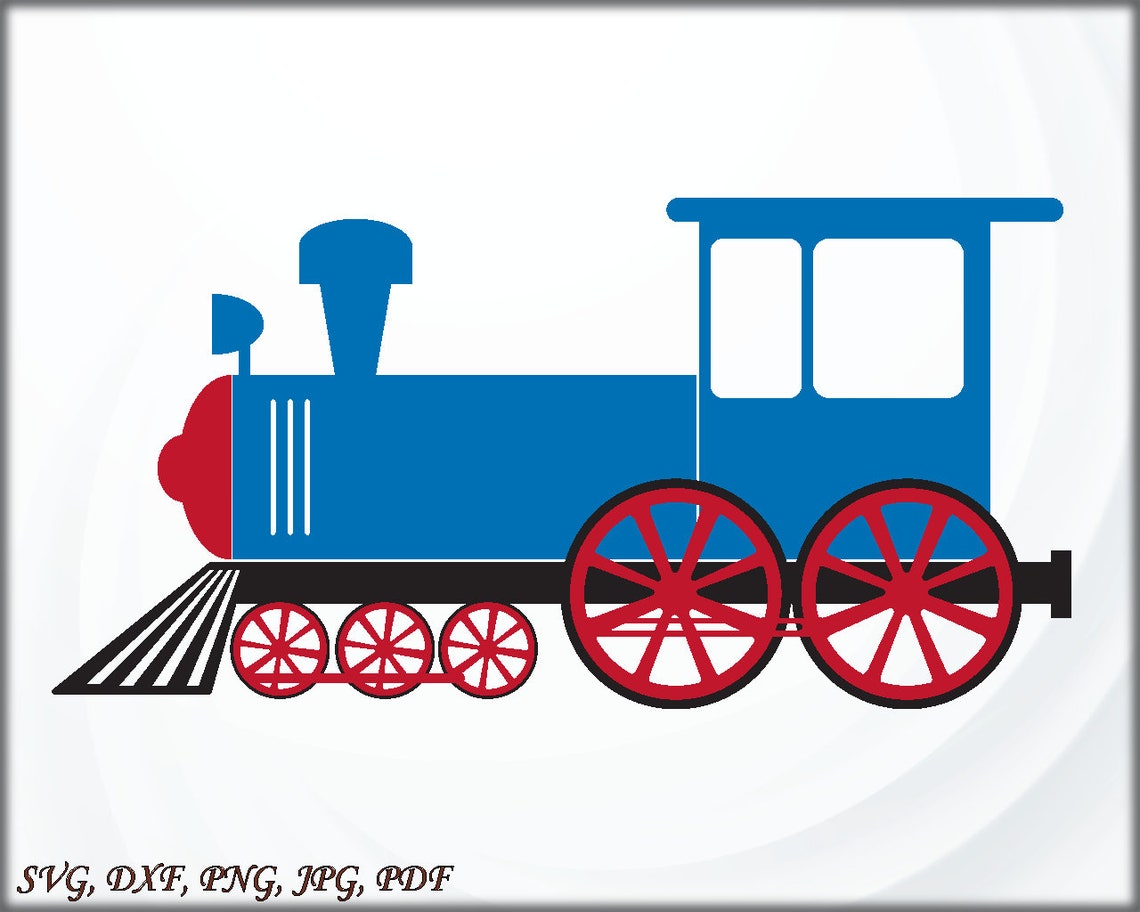 Locomotive SVG File, Locomotive DXF, Locomotive Cut File, Locomotive ...