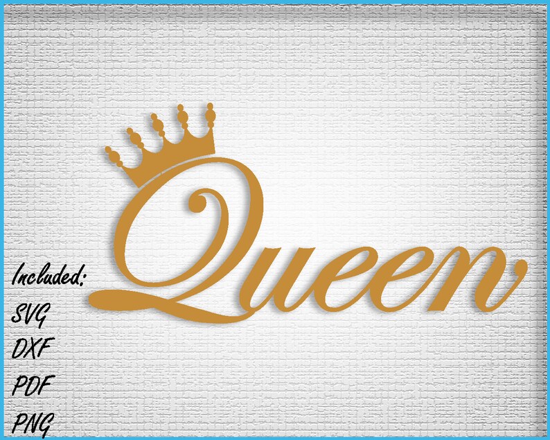 Queen SVG Cut File Cut Files Queen Cut Files for Kids - Etsy India
