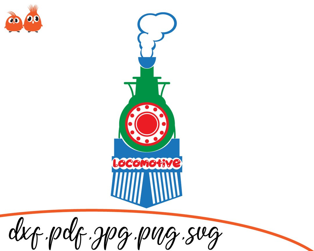 Locomotive SVG File, Locomotive DXF, Locomotive Cut File, Locomotive ...