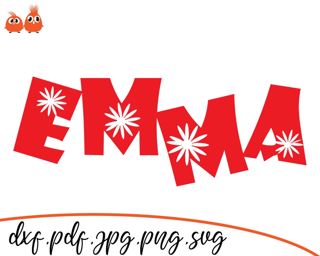 Emma, Beautiful Baby Names, SVG Cut File, Cut Files Beautiful Baby ...