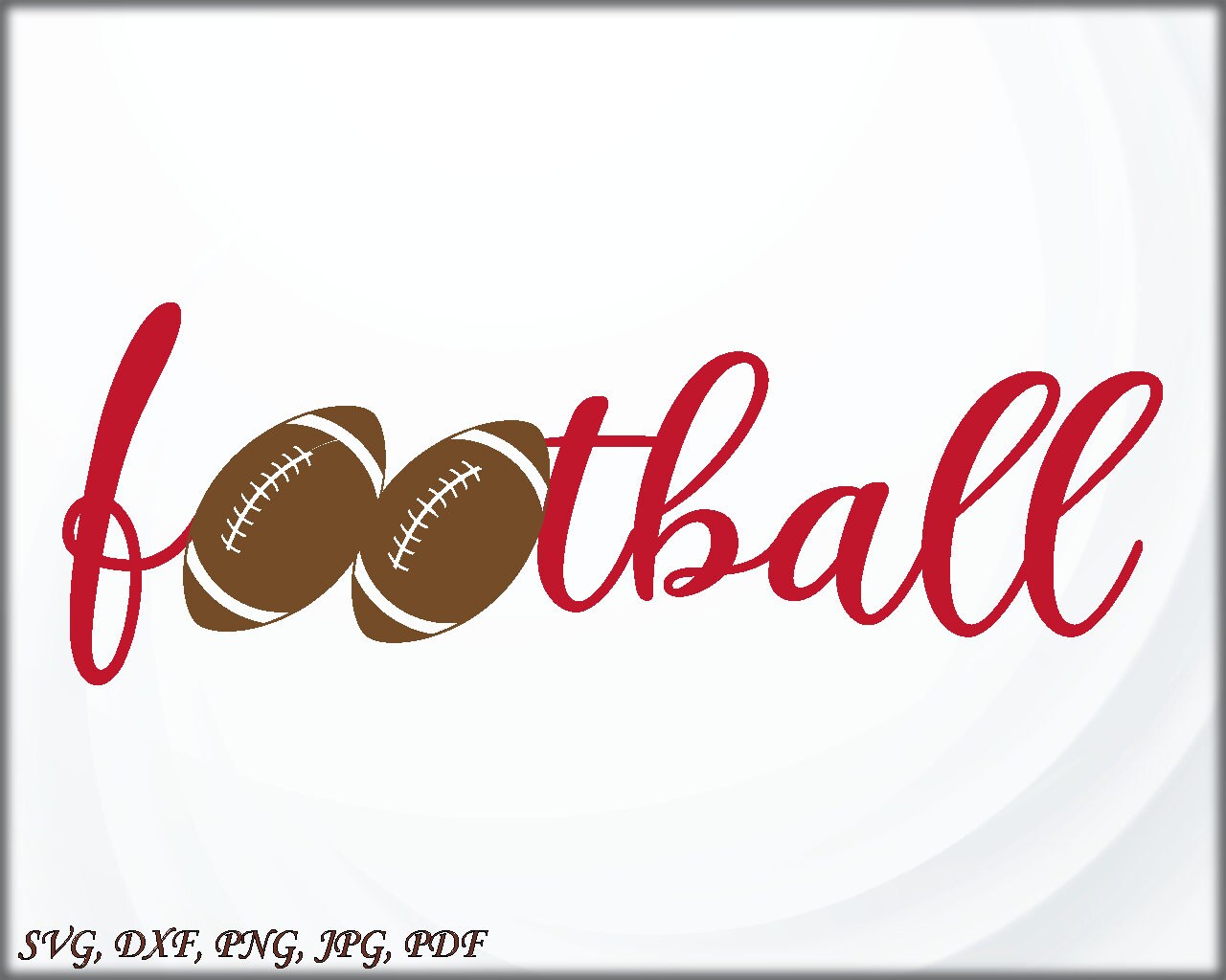 Football SVG Filefootball DXF Football Cut File Football | Etsy