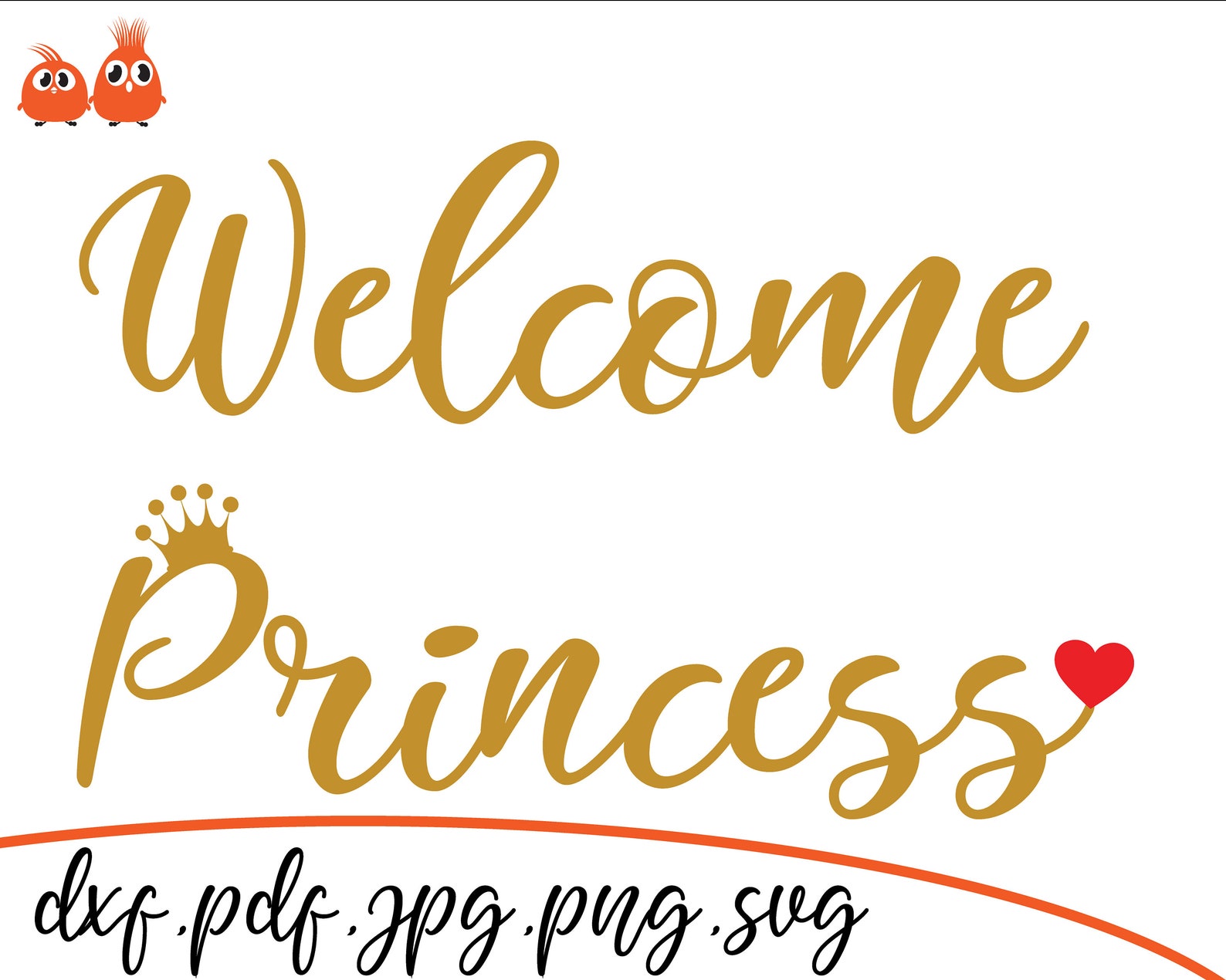 Welcome Princess SVG Birthday cut file Crown SVG cut file | Etsy