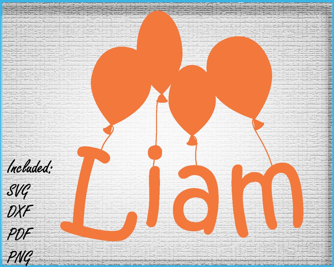 Liam Beautiful Baby Names SVG cut file Cut files Beautiful | Etsy