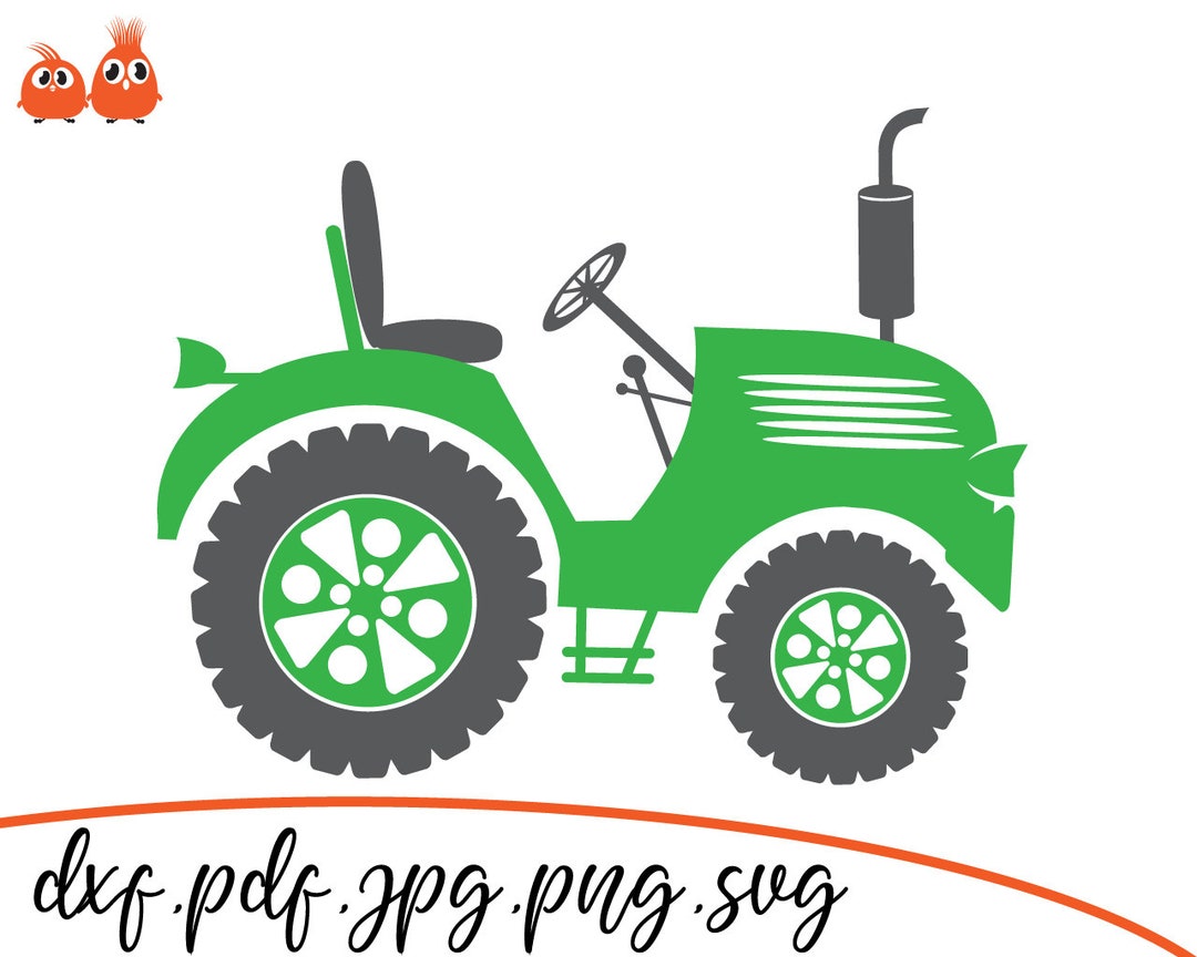 Farm Tractor SVG File, Tractor DXF, Farm Tractor Cut File, Tractor ...
