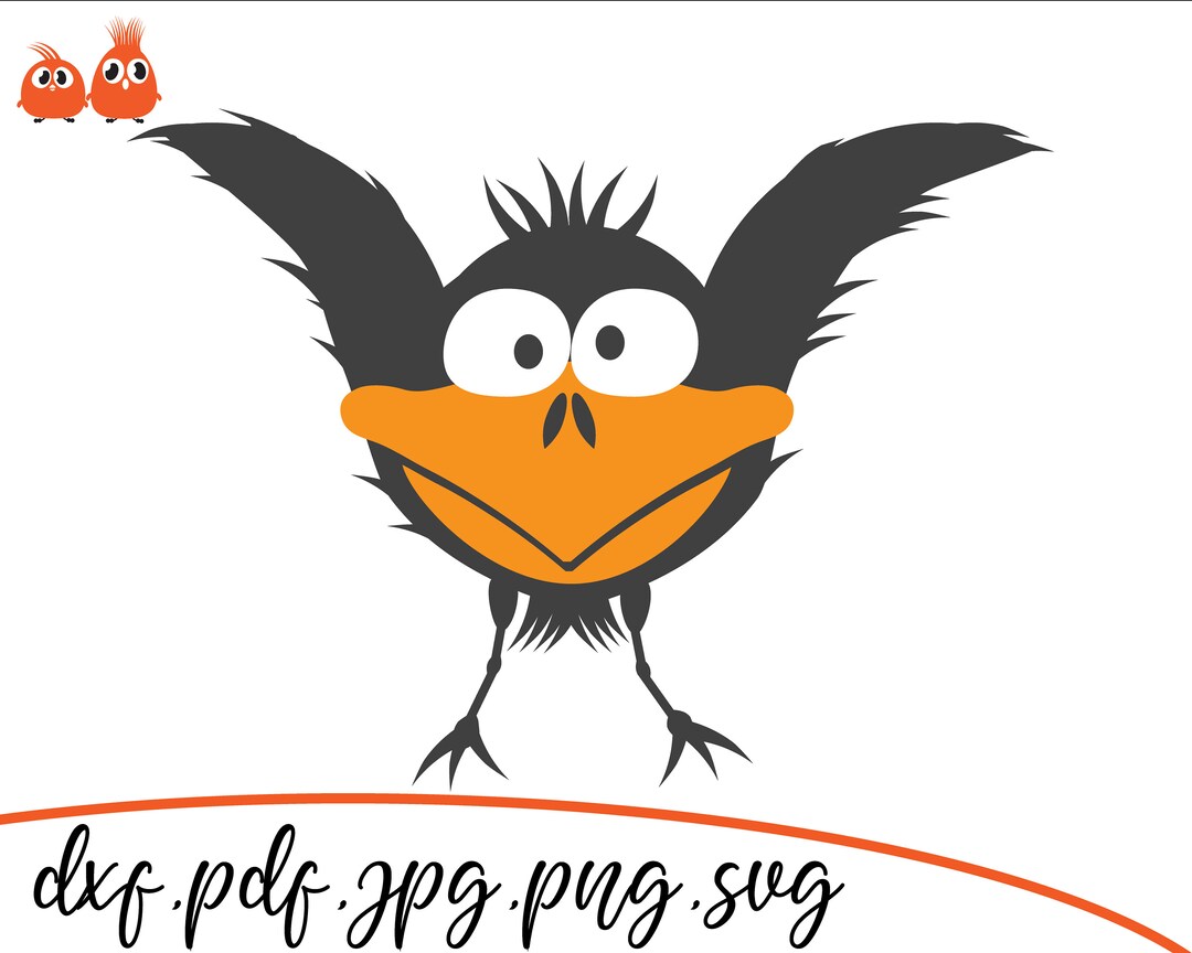 Crow SVG File, Crow Cut File, Crow Silhouette, Crow Cricut, Crow ...