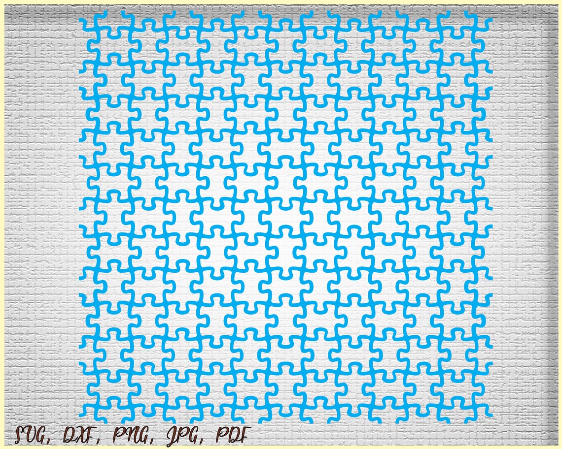 Seamless Patterns Svg Cricut Cut Files Puzzle Cut File | Etsy