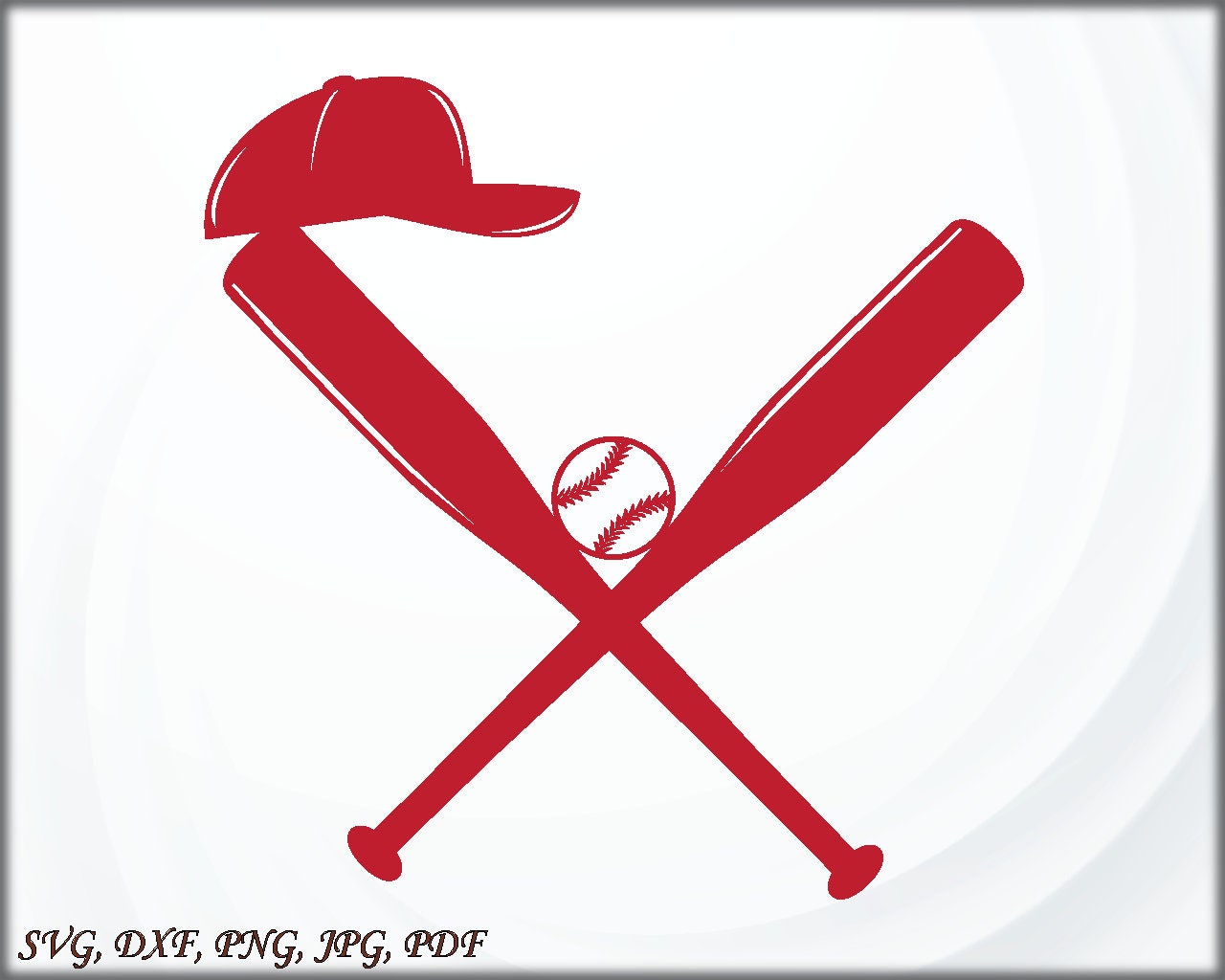 Baseball SVG File Baseball DXF Baseball Cut File Baseball | Etsy