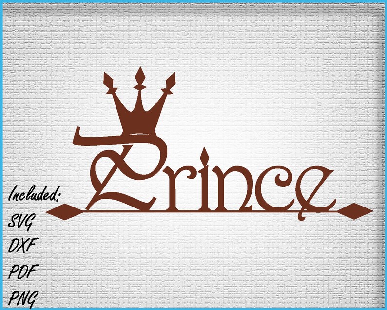 Prince SVG Cut File Cut Files Prince Cut Files for Kids - Etsy