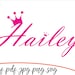 Hailey, Beautiful Baby Names, SVG Cut File, Cut Files Beautiful Baby ...