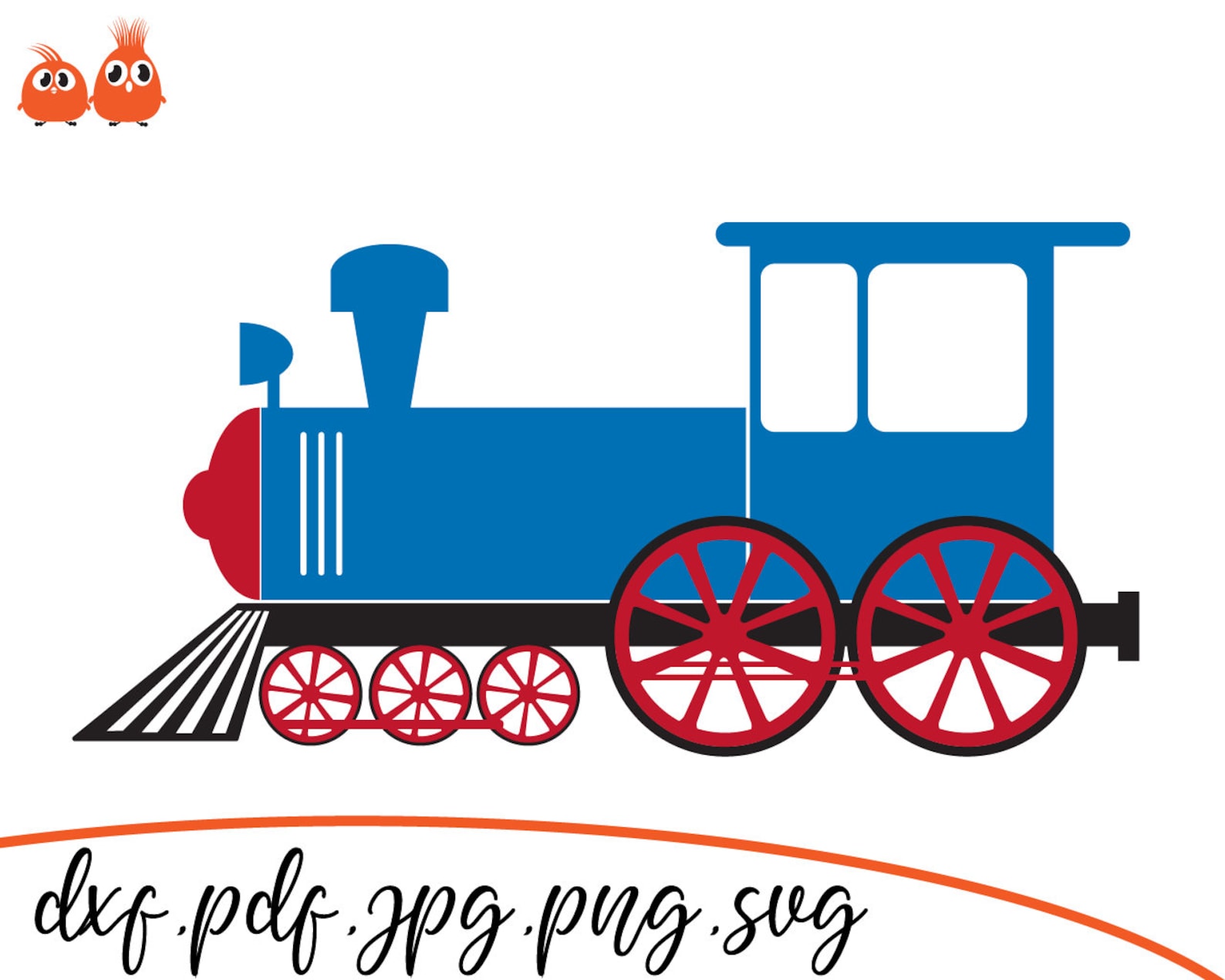 Locomotive SVG File, Locomotive DXF, Locomotive Cut File, Locomotive ...