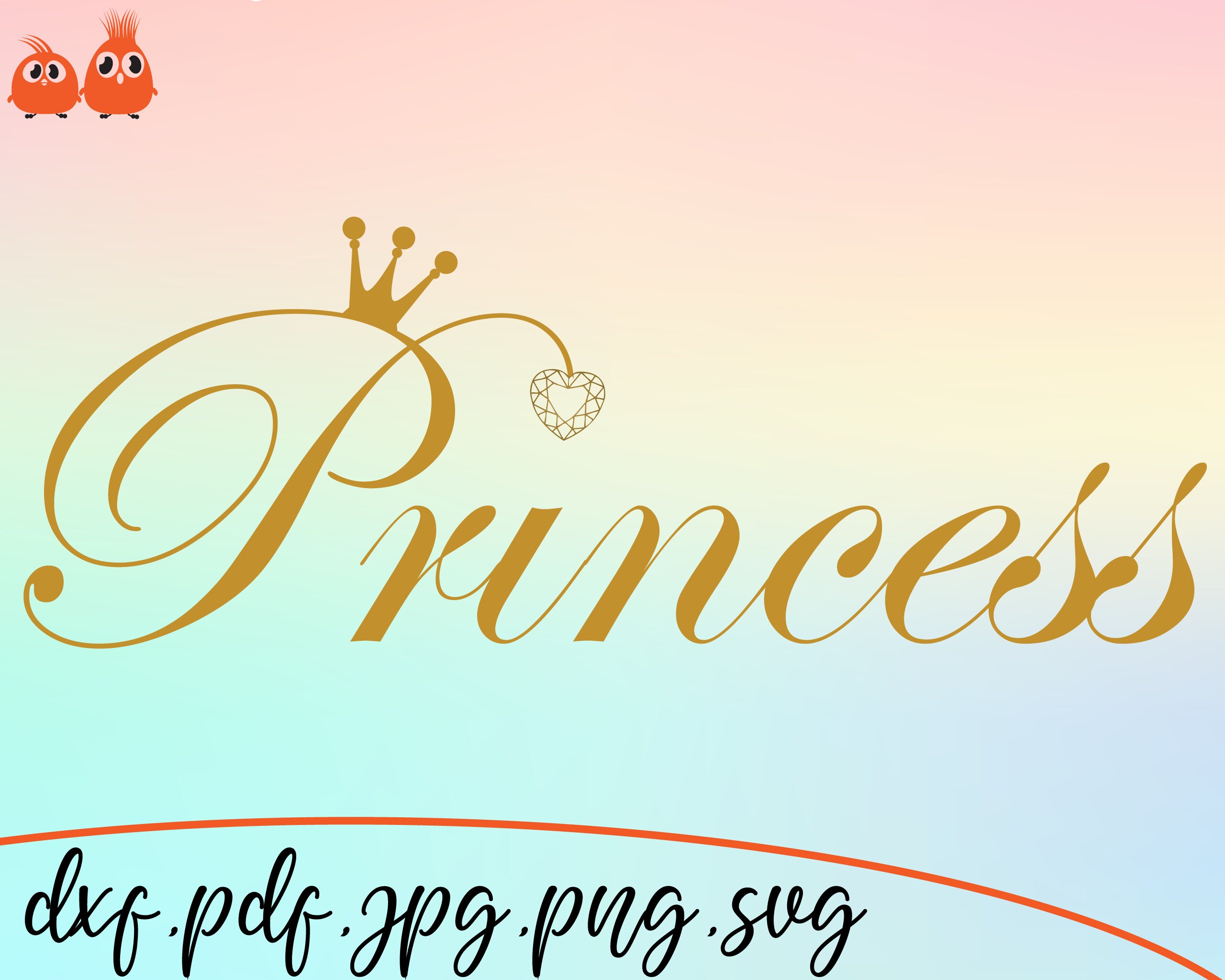 Princess SVG Cut File Cut Files Princess SVG Files for - Etsy
