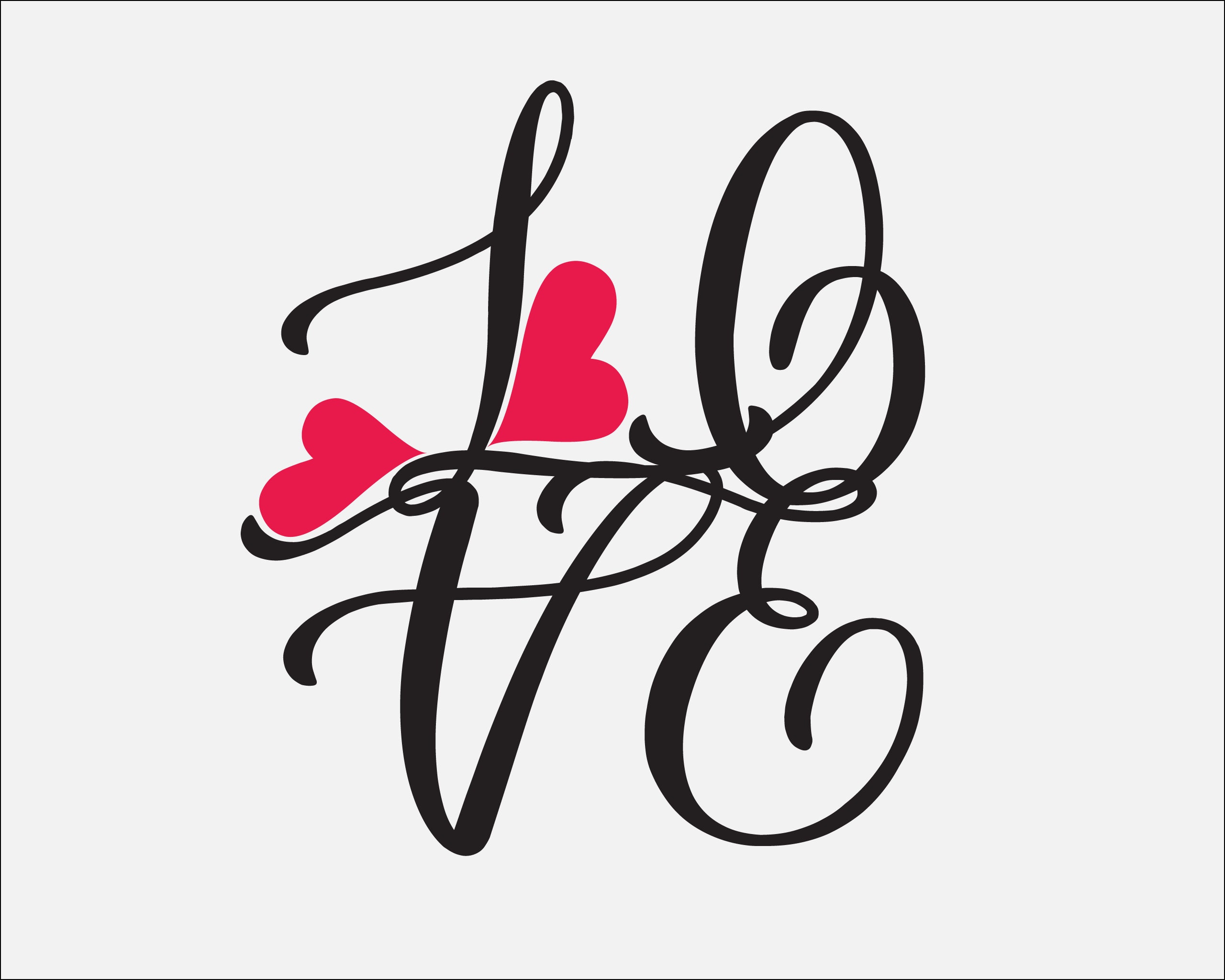 Love Hearts Svg Cut File Cut Files Hearts Cut Files For Etsy