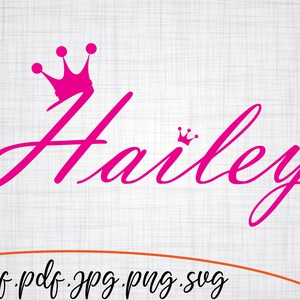 Hailey, Beautiful Baby Names, SVG Cut File, Cut Files Beautiful Baby ...