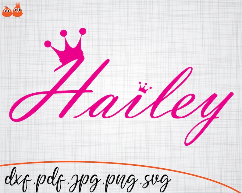 Hailey Beautiful Baby Names SVG Cut File Cut Files | Etsy