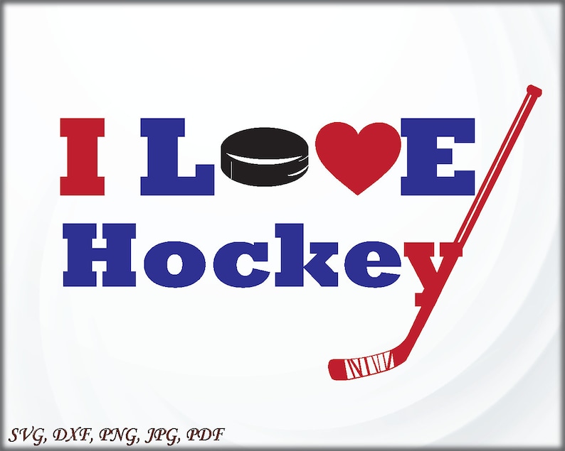 Love Hockey SVG File Love Hockey Cut File Love Hockey - Etsy
