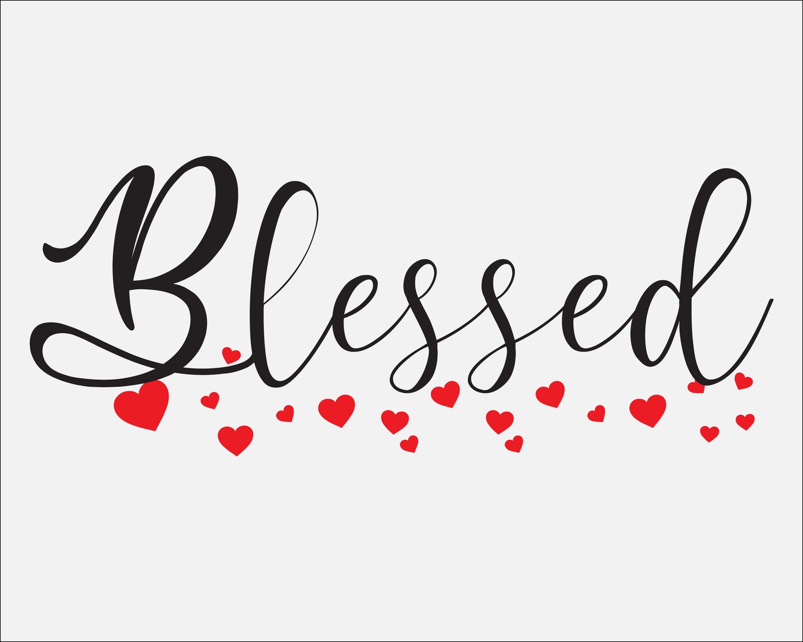 Blessed SVG Blessed Cut File Blessed SVG Cut File Blessed - Etsy