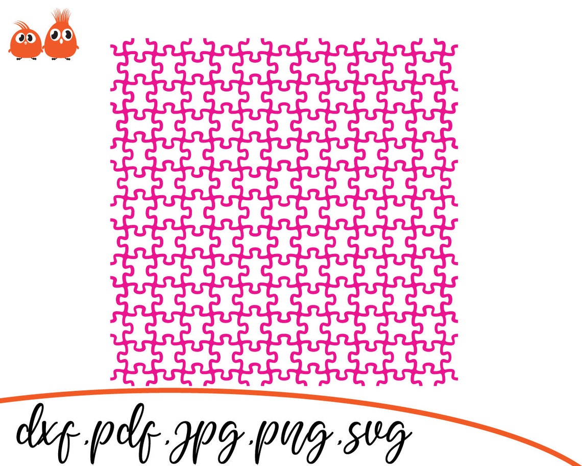 Seamless Patterns Svg Cricut Cut Files Puzzle Cut File | Etsy