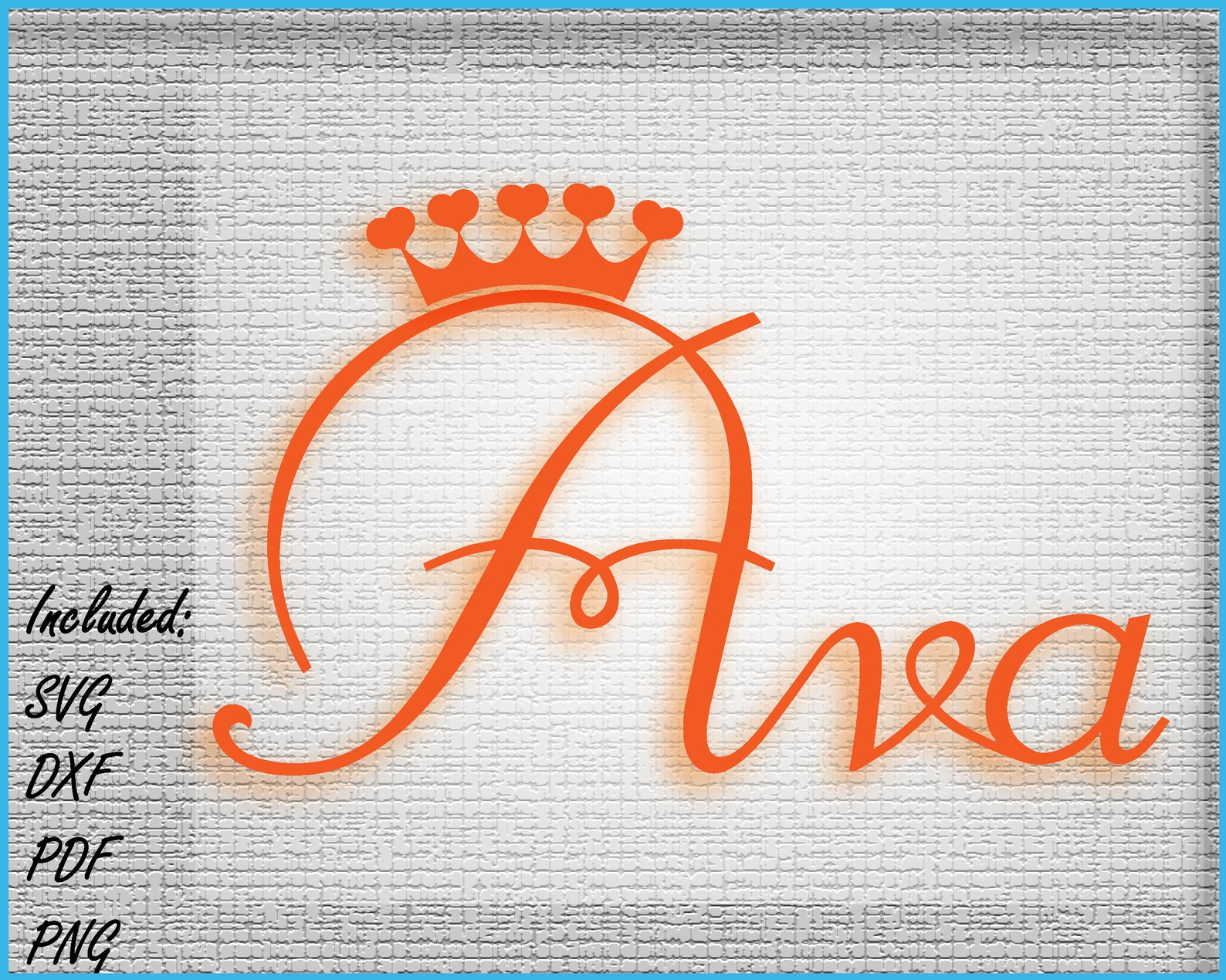 Ava, Beautiful Baby Names, SVG Cut File, Cut Files Beautiful Baby Names ...
