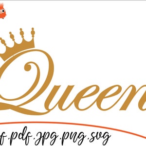 Queen, SVG Cut File, Cut Files Queen, Cut Files for Kids - Etsy