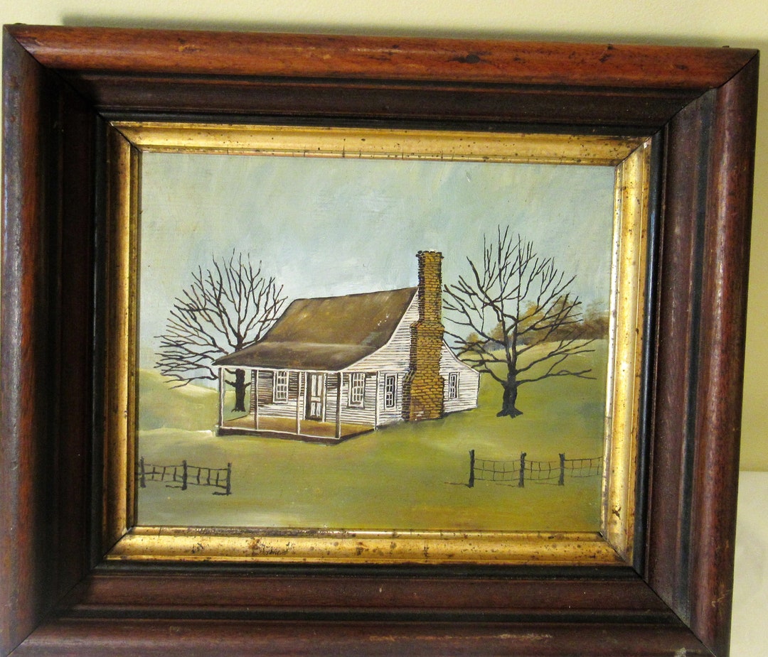 Vintage Handmade Wooden Frame - Etsy