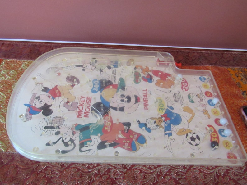 Mickey Mouse Pin Ball Game by Wolverine Toy Co. - Etsy