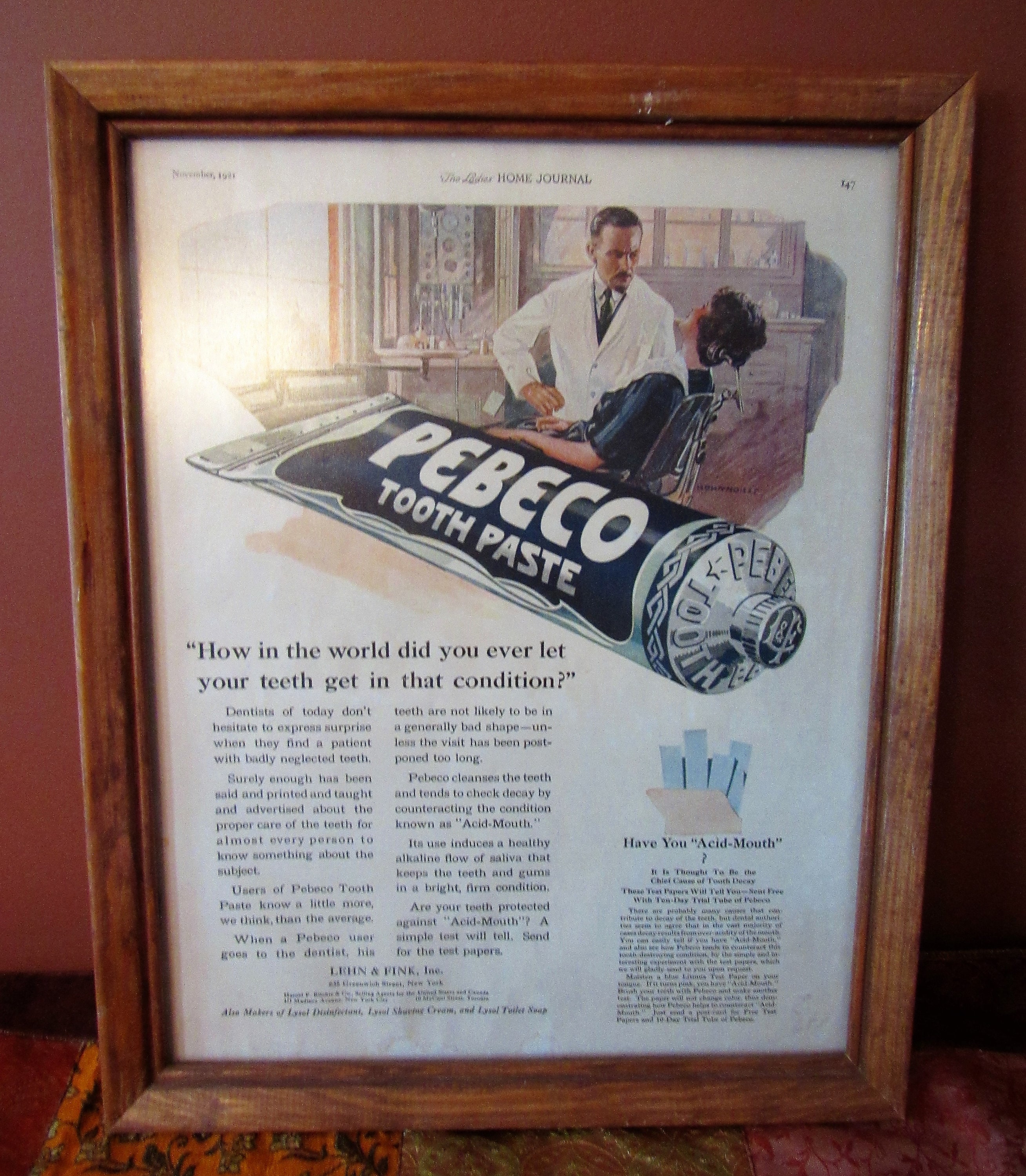 Pebeco Tooth Paste Advertisement - Etsy Singapore