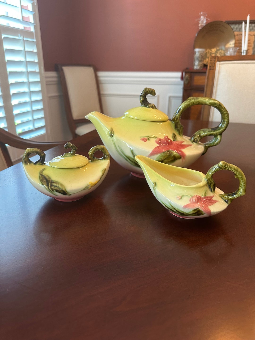 Vintage Hull Pottery Tea Set - Etsy