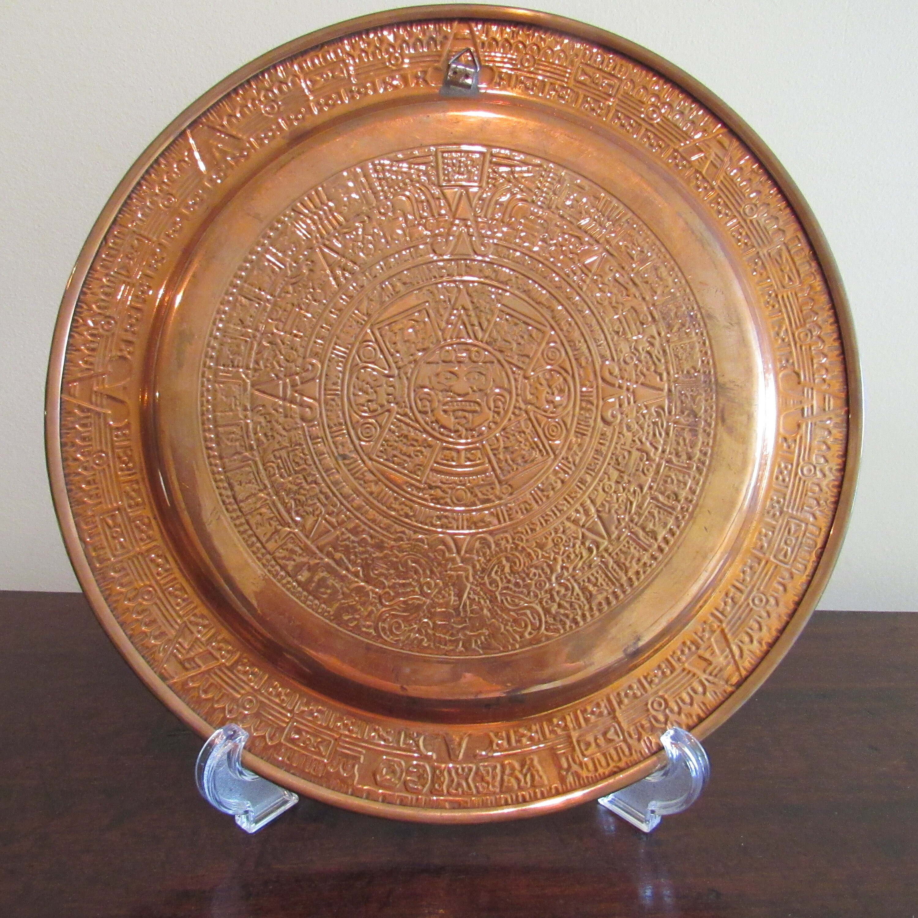 Aztec Mexican Copper Wall Hanging Calendar - Etsy