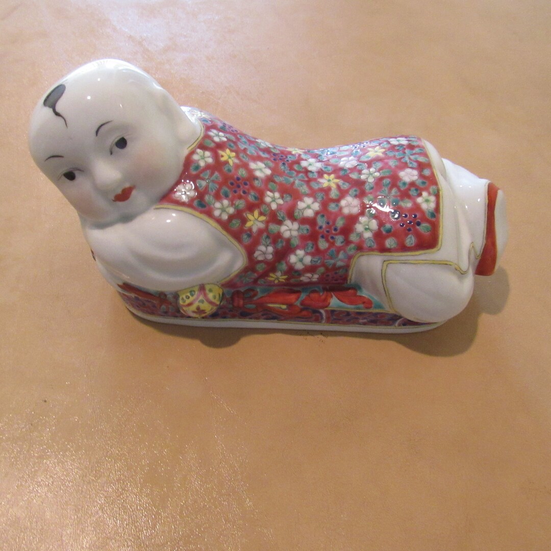 Chinese Porcelain Baby Figurine - Etsy