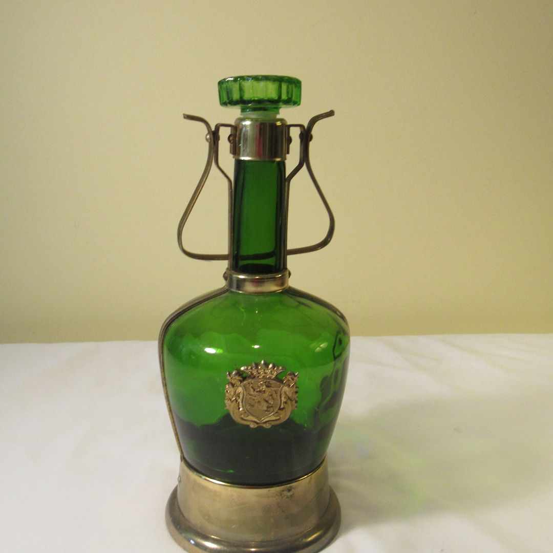 Vintage Emerald Green Decanter Music Box - Etsy