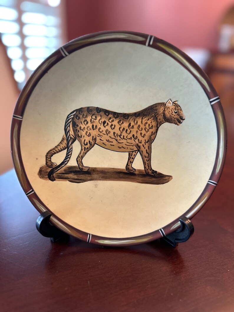 Raymond Waites Decorative Tiger and Leopard Plates - Etsy