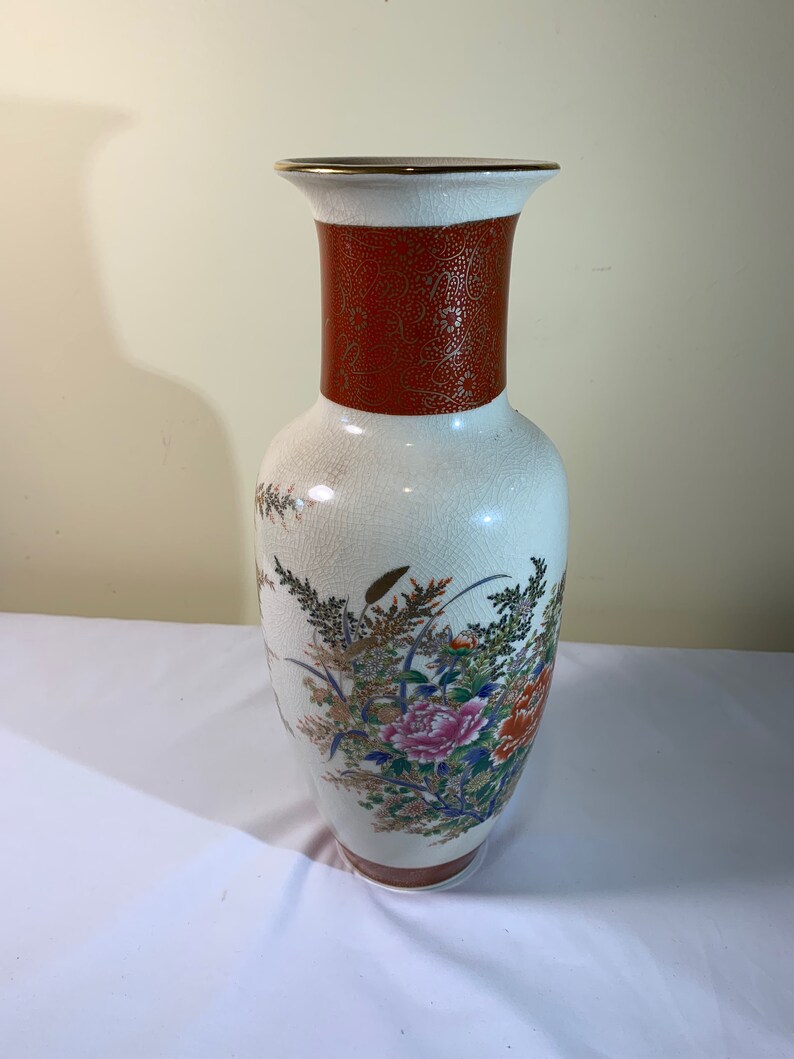 Royal Satsuma Japan Floral Vase - Etsy