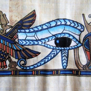 Egyptian Pharaohs Eye Papyrus Hand Painting - Etsy